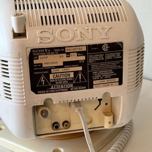 Sony Trinitron KV-9PT50, 9" Color Gaming TV, Retro TV, Classic Gaming ...