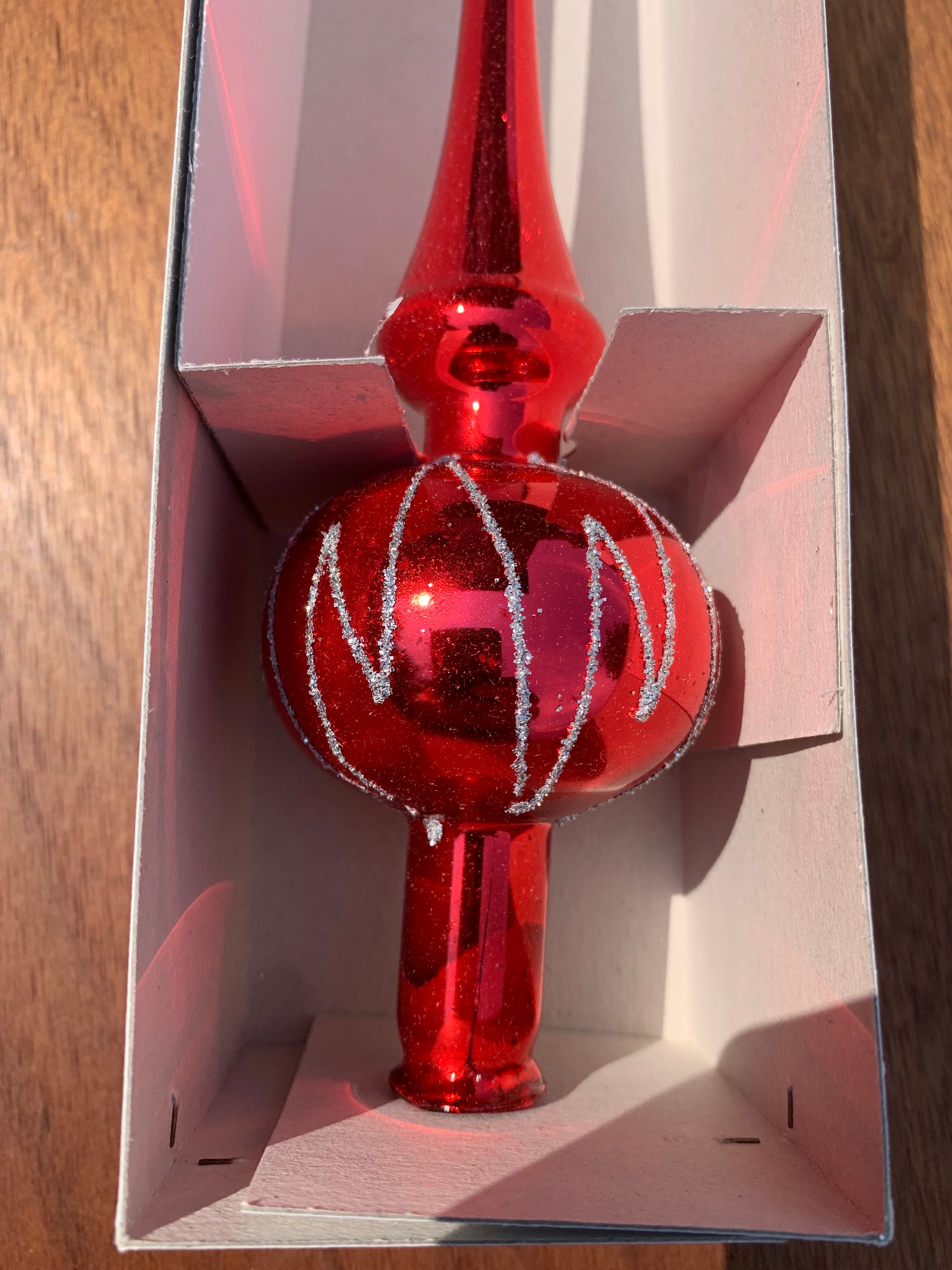 Vintage Glass Christmas Ornaments, 1950s, 1960s,vintage Tree Topper ...