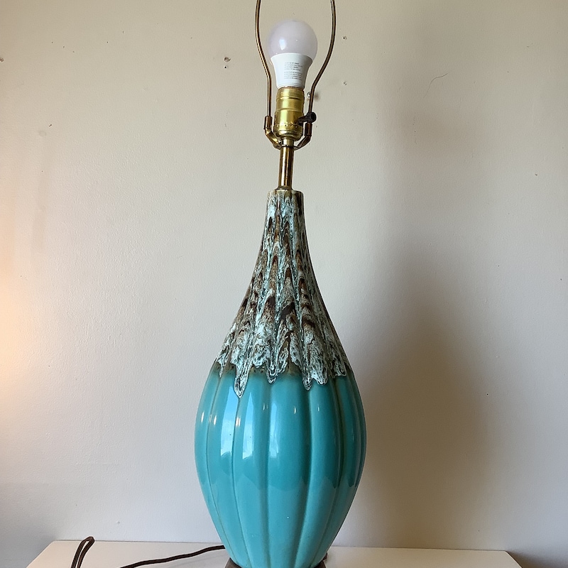 Turquoise Table Lamp - Etsy