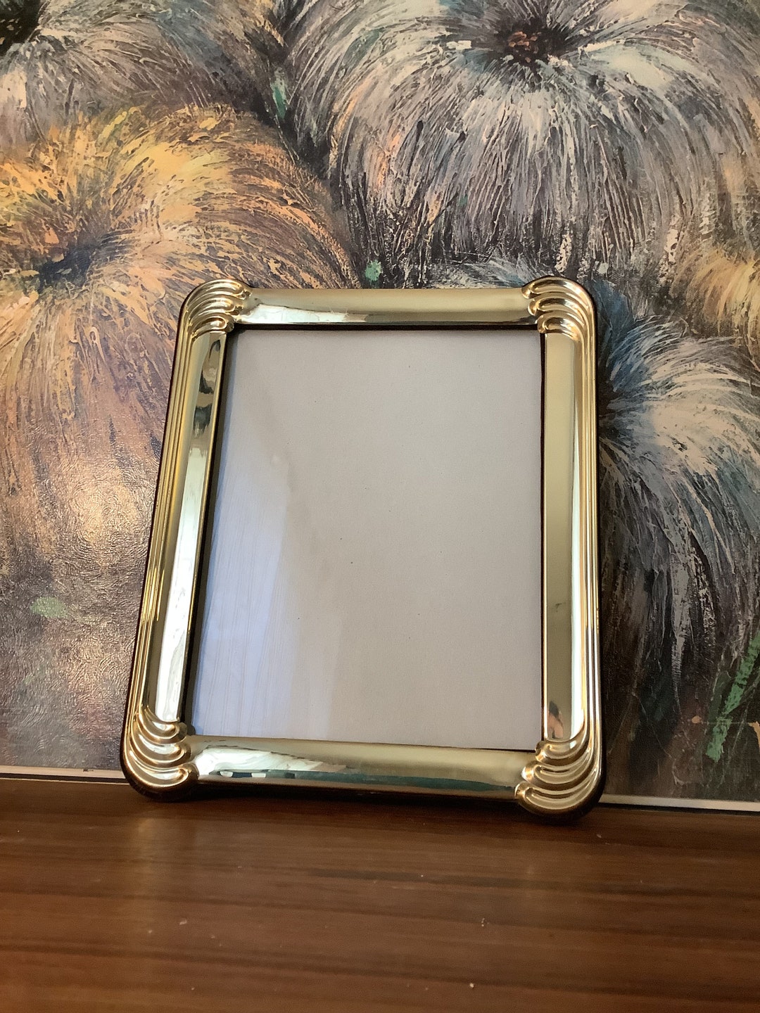 12”x10” Vintage Photo 1980’s Frame, Gold Accent, Post Modern ...