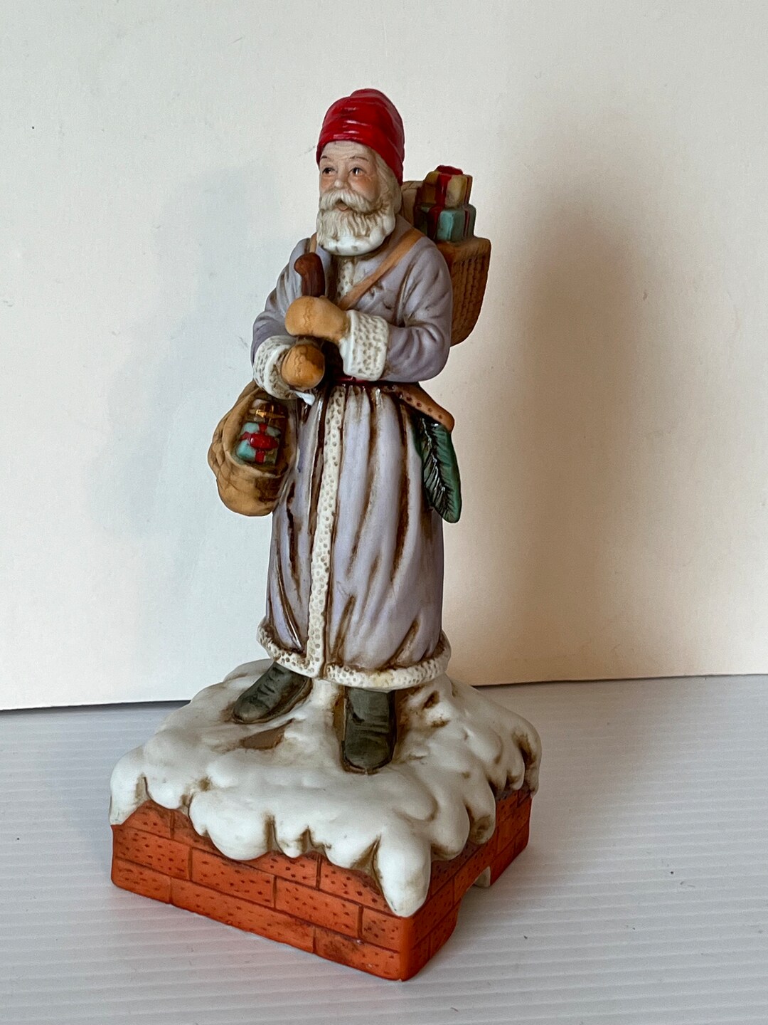 Vintage Santa Musical Figurine Music Box, 1986 SCHMID B. SHACKMAN, Old ...