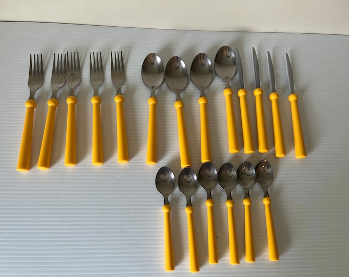 Grammatik IKEA Flatware Set, Swedish Design 1980s Popart Memphis Style ...