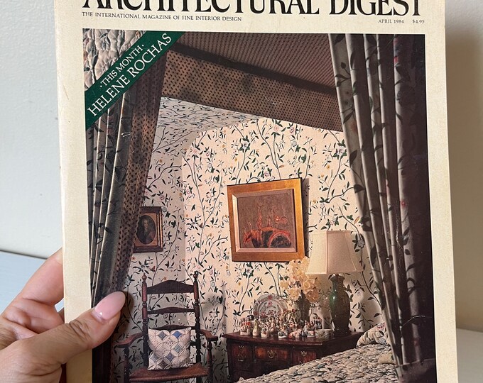 Vintage Architectural Digest April 1984 Edition, Collectible Magazine ...