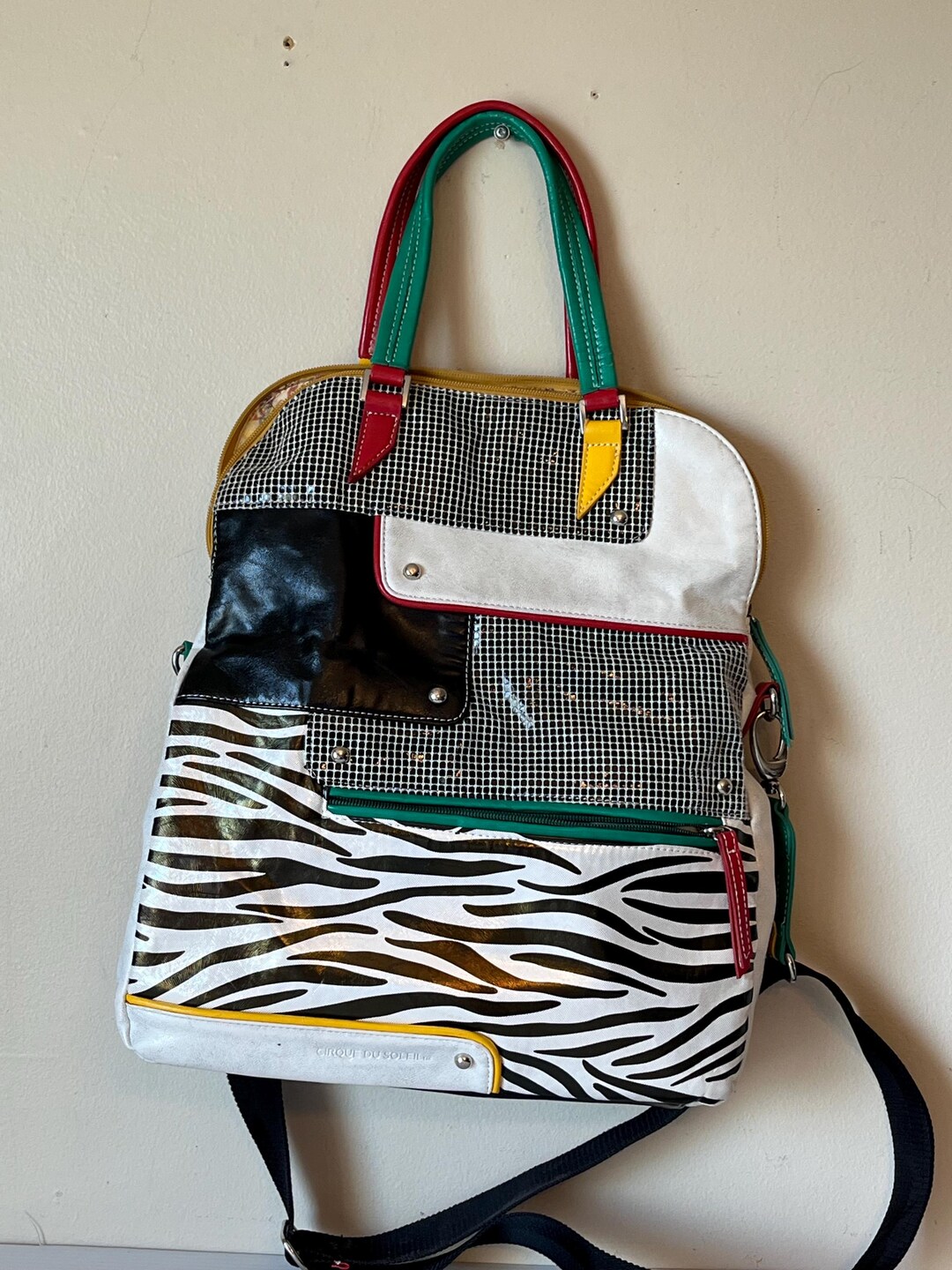 Cirque Du Soleil Animal Print Purse, Designer Multi Color Handbag ...