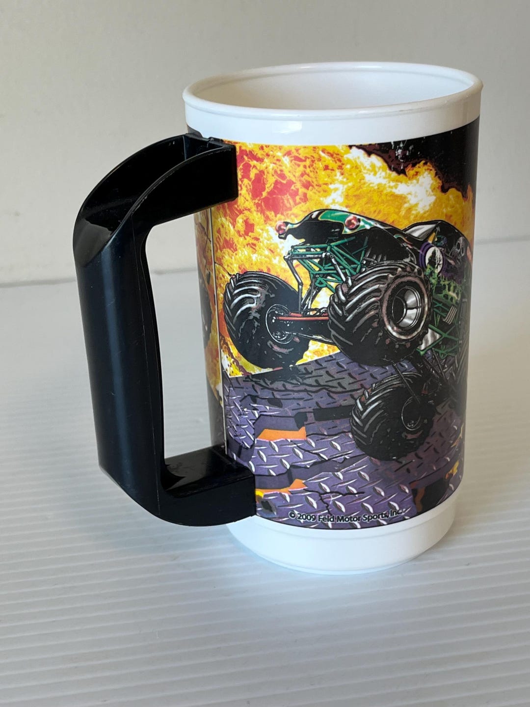 Monster Jam Mug, Grave Digger Truck Mug, Plastic Mug, Retro Style Cup ...