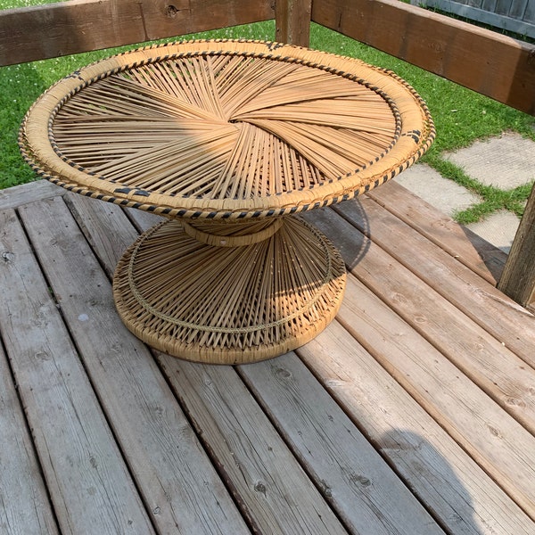 Wicker Coffee Table - Etsy