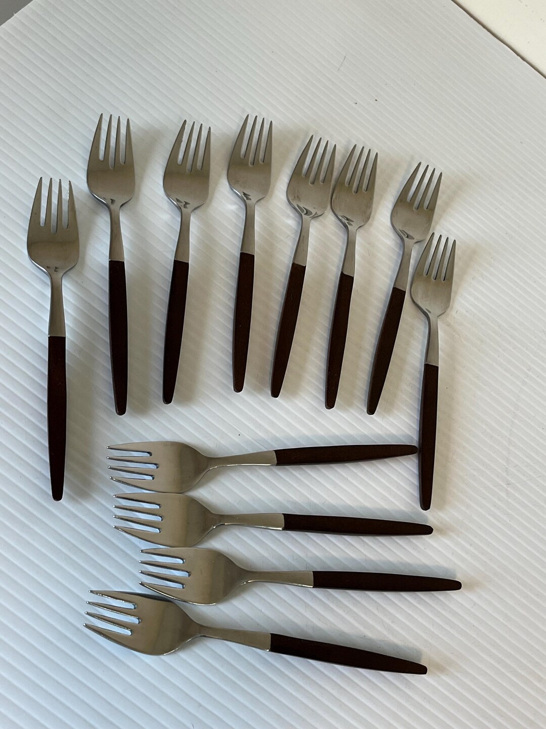 Vintage MCM Salad Forks, Set of 12, Mid Century Tableware - Etsy