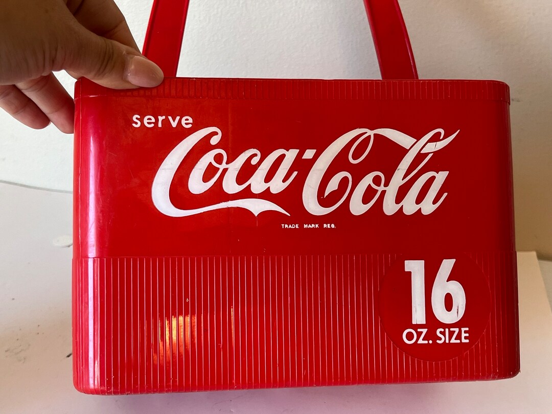 Plastic Red Coca Cola Carrier, Antique Coca Cola Collection Holder, 6 ...