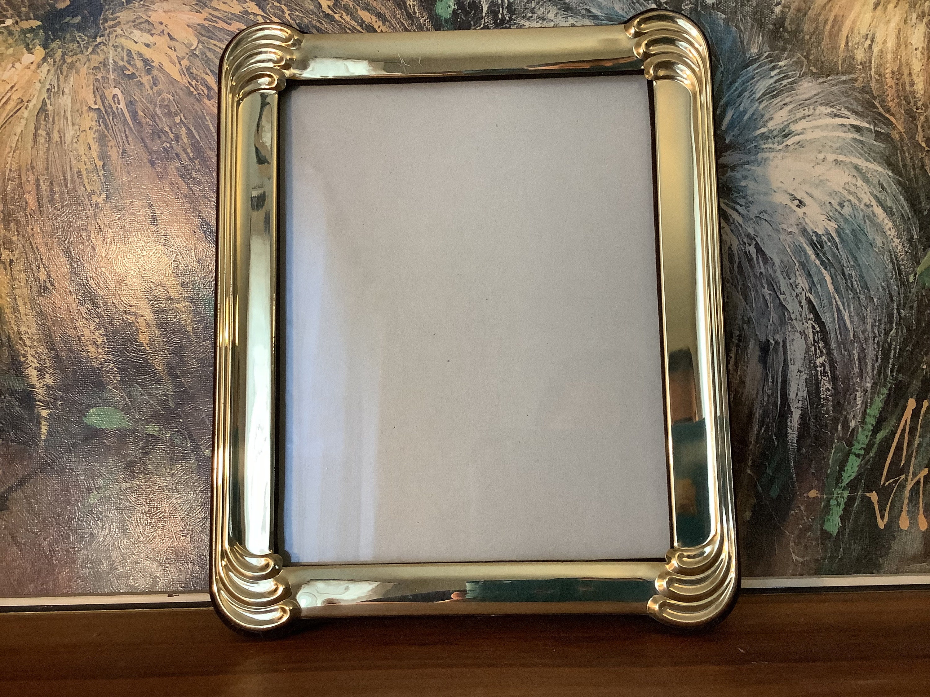 12x10 Vintage Photo 1980s Frame, Gold Accent, Post Modern, Cottagecore ...
