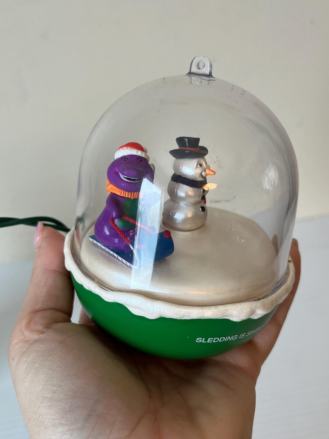 Hallmark BARNEY Ornament 1994 Vintage, Light & Motion Christmas ...