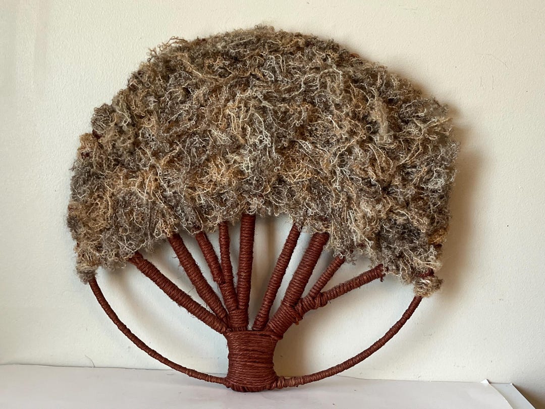 Vintage Fiber Art Tree Wall Hanging, Textile Weaving, 3D Macramé, Fiber ...