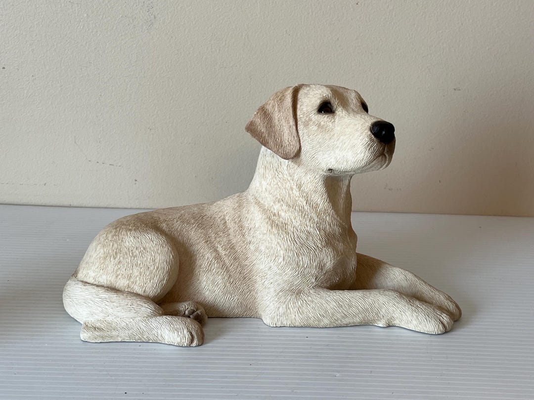 Sandicast Yellow Labrador Sculpture, Collectible Figurine, Labrador ...