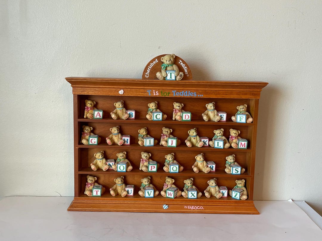 T is for Teddies Figurine by Cherished Teddies, A-Z Display, Bears ...