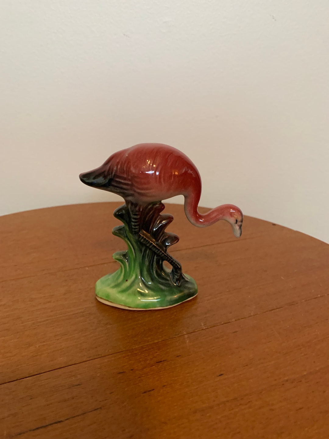 Vintage Ceramic Pink Flamingo, Flamingo Figurine, Fun Tropical Beach ...