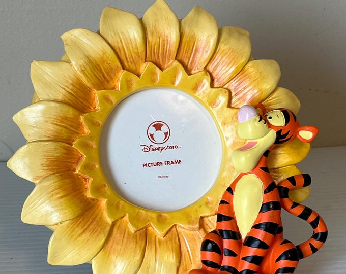 Winnie the Pooh Picture Frame, Tigger and Sunflower Photo Frame, Disney ...