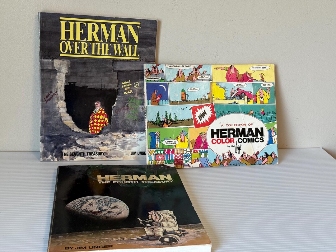 Jim Unger Herman Comic Book Collection, Treasury Editions - Etsy