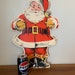 Vintage Christmas Santa Cardboard Cutout, Vintage Advertising - Etsy