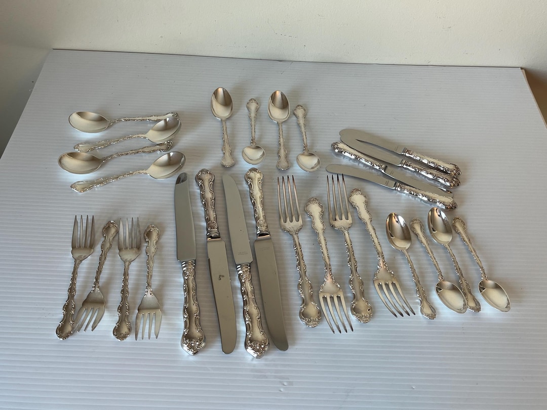 Birks Regency Plate Silverware Set, Silver Plate Flatware Set, Vintage ...