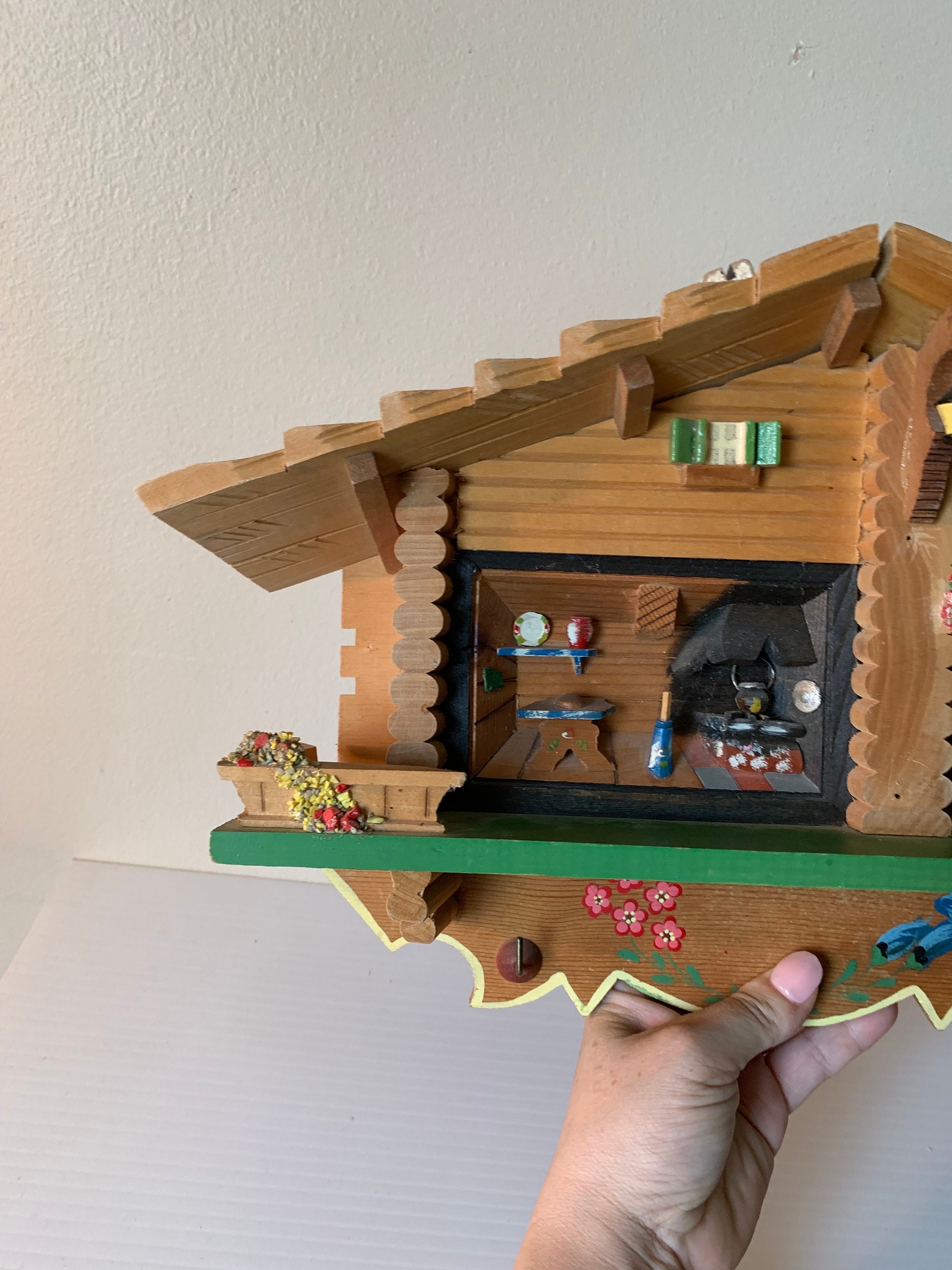 Charming Vintage Swiss Chalet: Perfect for Holding Keys, Trinkets, or ...