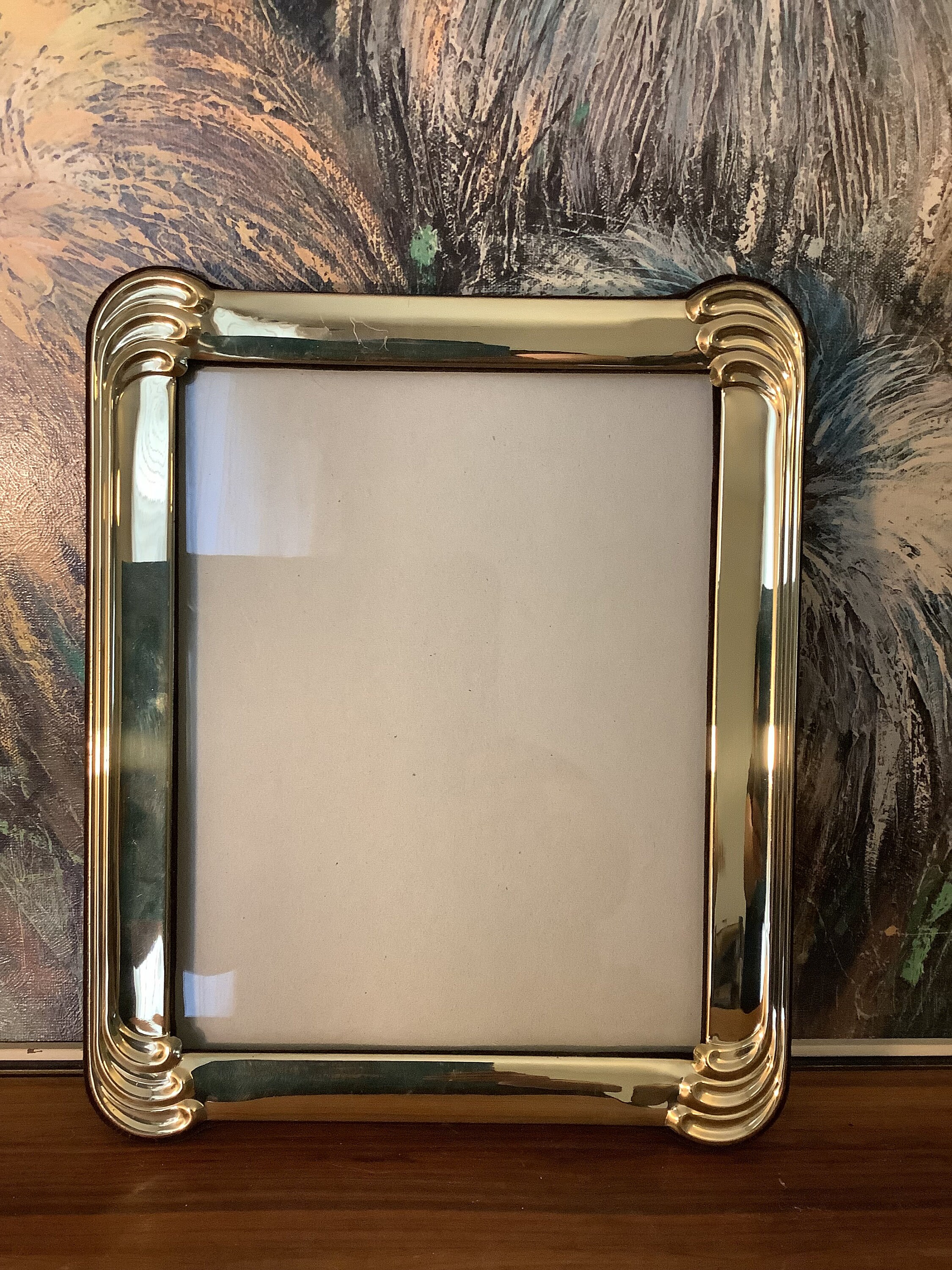 12x10 Vintage Photo 1980s Frame, Gold Accent, Post Modern, Cottagecore ...