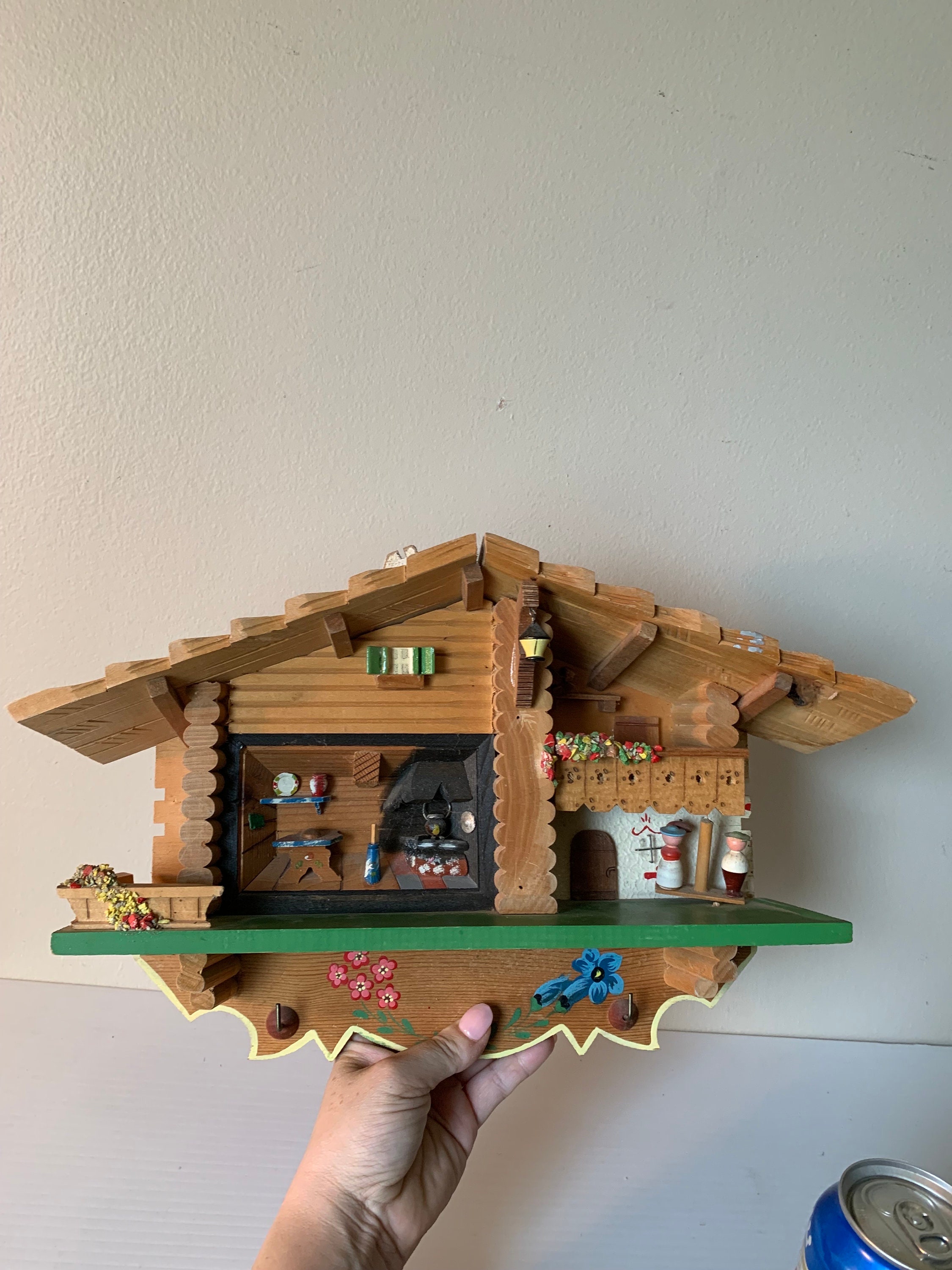 Charming Vintage Swiss Chalet: Perfect for Holding Keys, Trinkets, or ...
