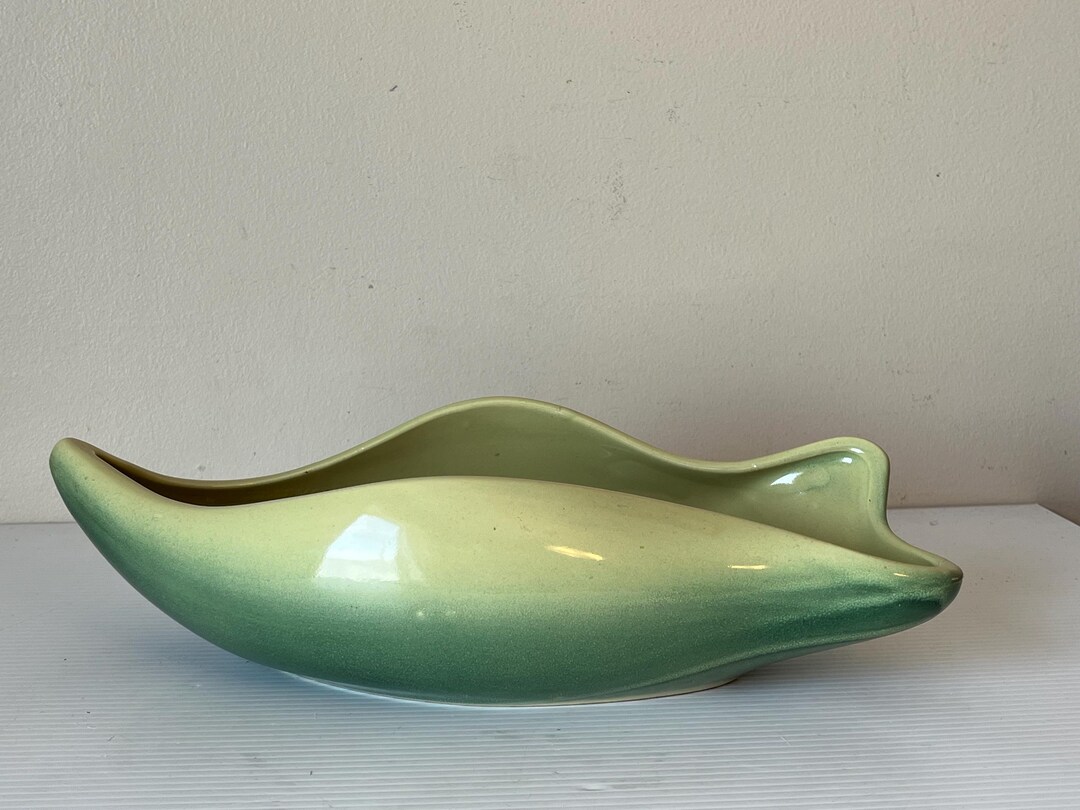 Mid Century Modern Beauceware Pottery Dish, Chartreuse Green Vintage ...