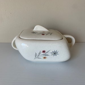 Vintage MCM Sovereign Potters Las Vegas Covered Dish , Atomic Starburst ...