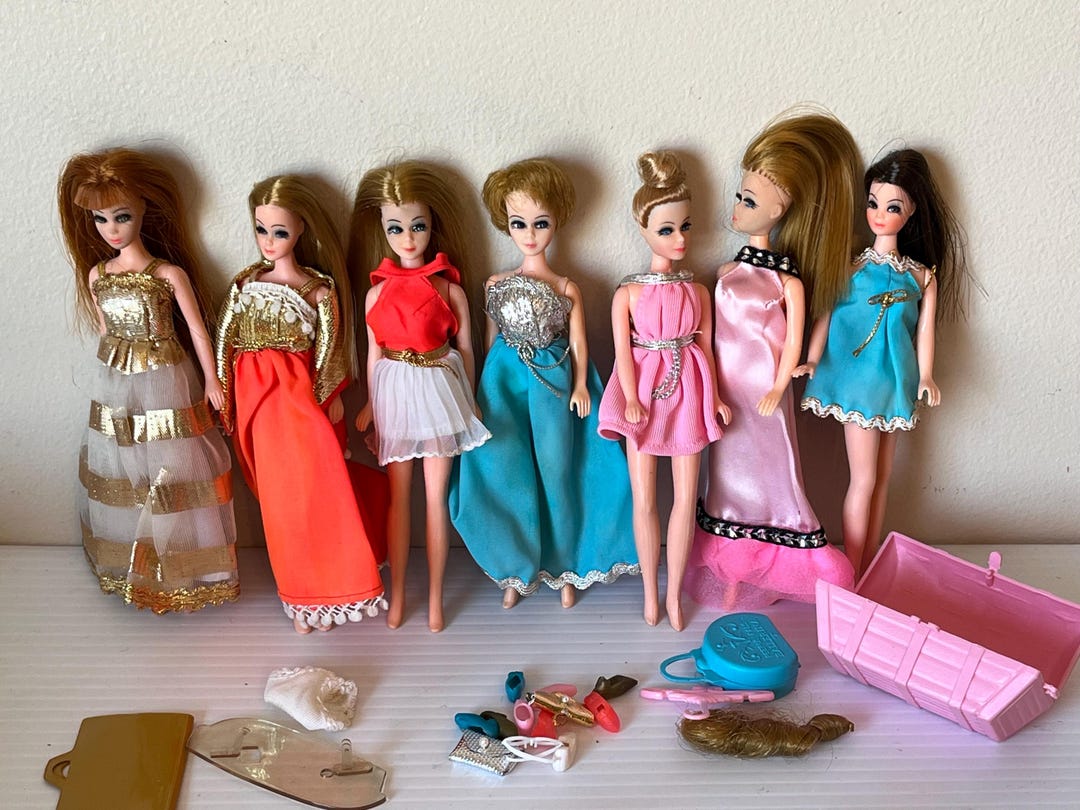 Lot of Vintage Dawn Dolls 1970 Collectible, Retro Toy, Doll Collector ...