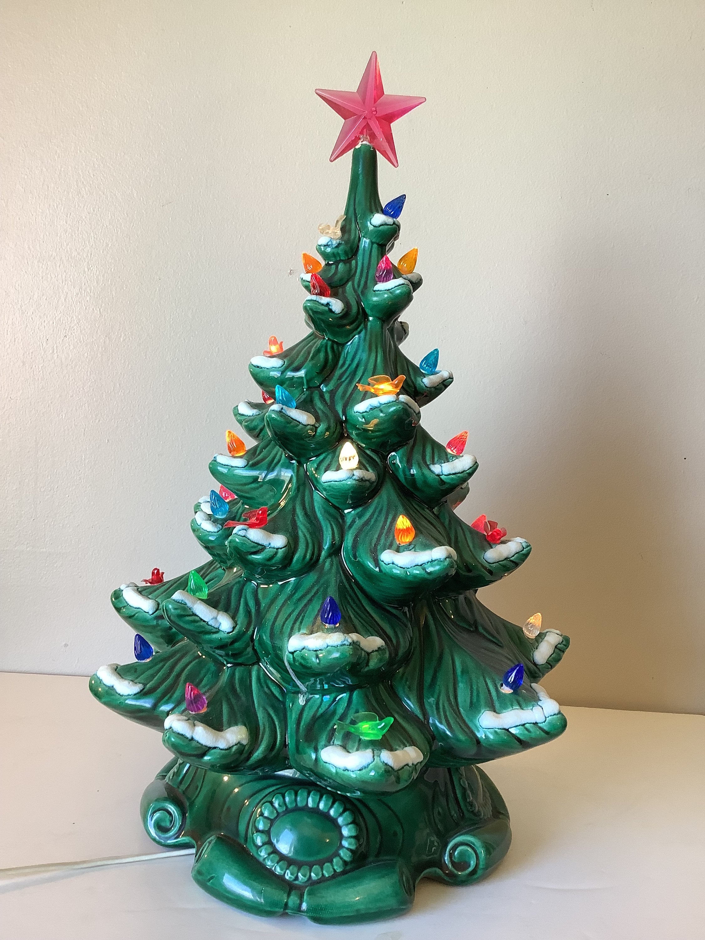Vintage Ceramic Tree, 1970s Christmas Tree, 17 Immaculate Condition ...