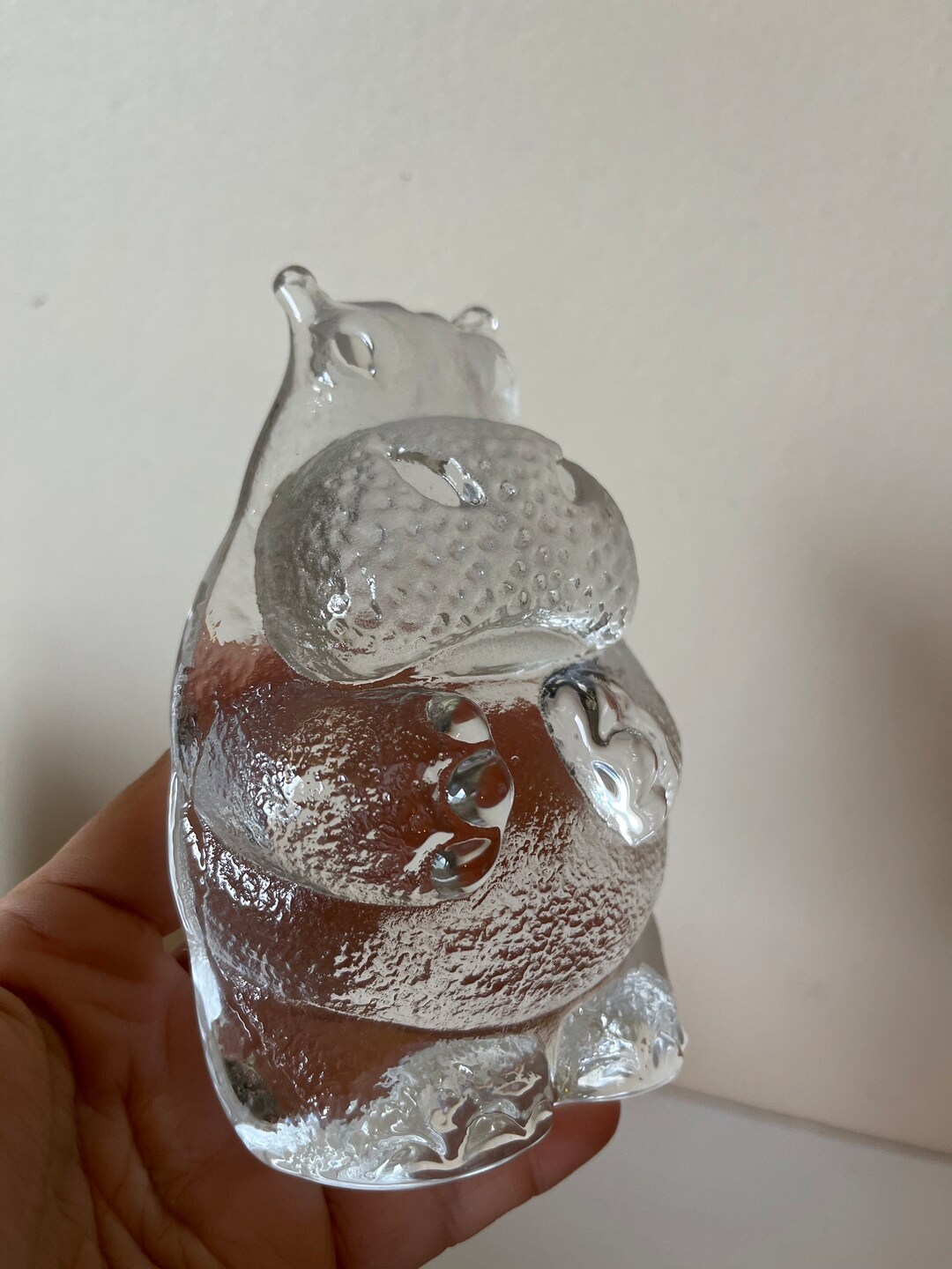 Royal Krona Glass Hippo Paperweight, Sweden Home Decor - Etsy