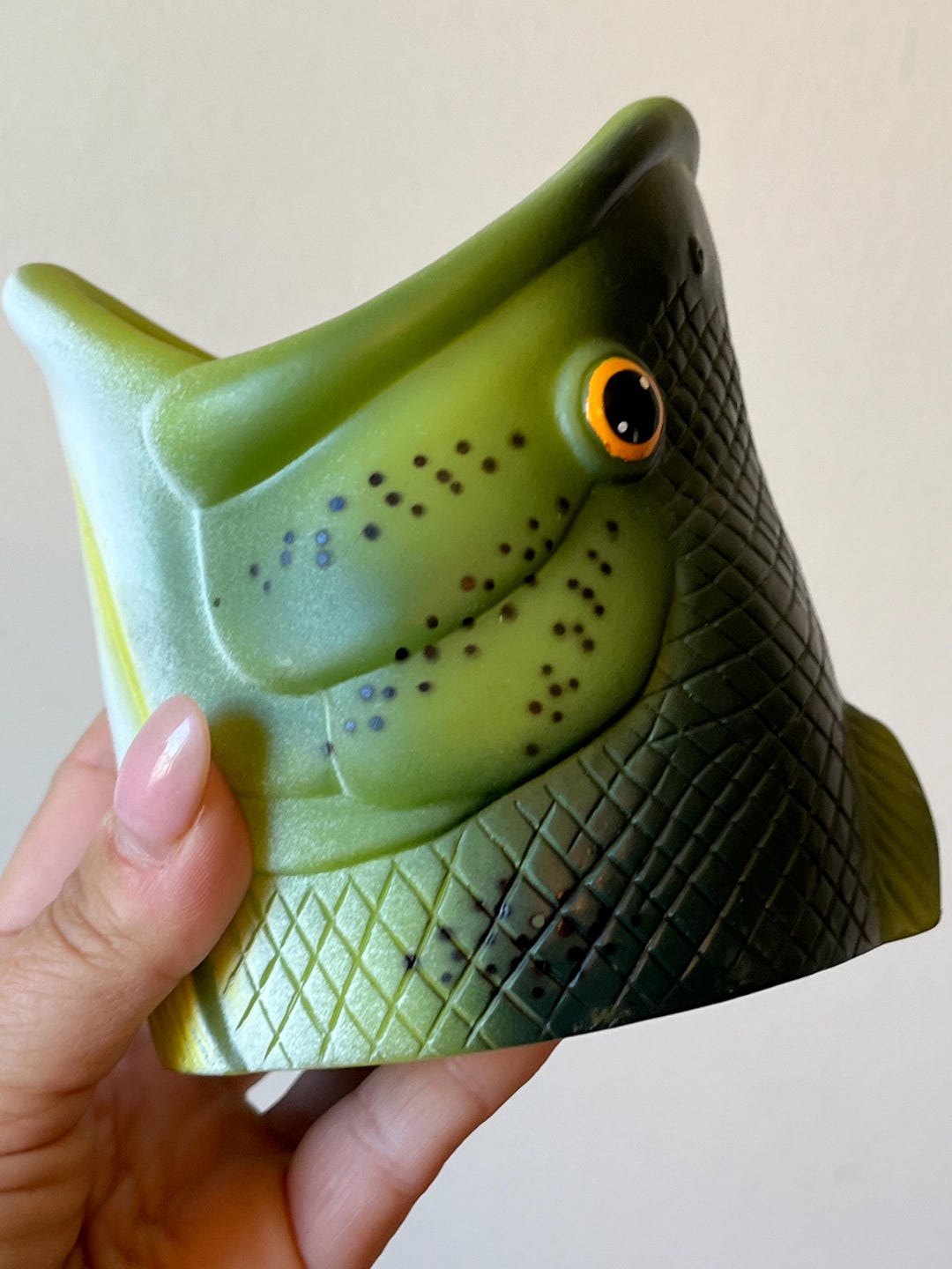 Fish Beer Drink Koozie Head Can Holder, Fishing Can Holder, Rubber Bass ...