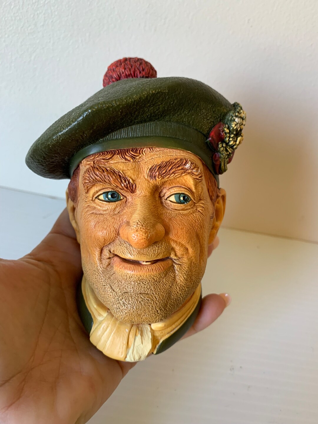 Iconic Mid Century Bosson's Wall Sculpture: Jock 1969 Chalkware Wall ...