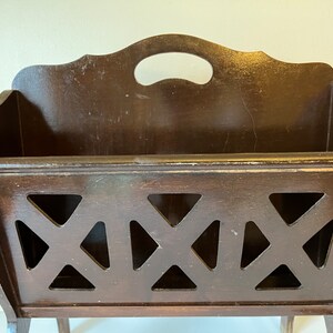 Retro Wooden Newspaper Magazine Rack Holder, Vintage Home Decor, Gift ...