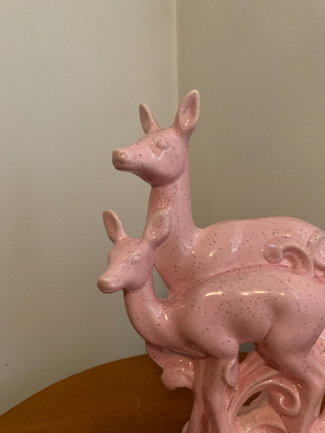 Vintage Pink Deer Figurine Collection, Retro Cottage Kitch Decor, Bambi ...