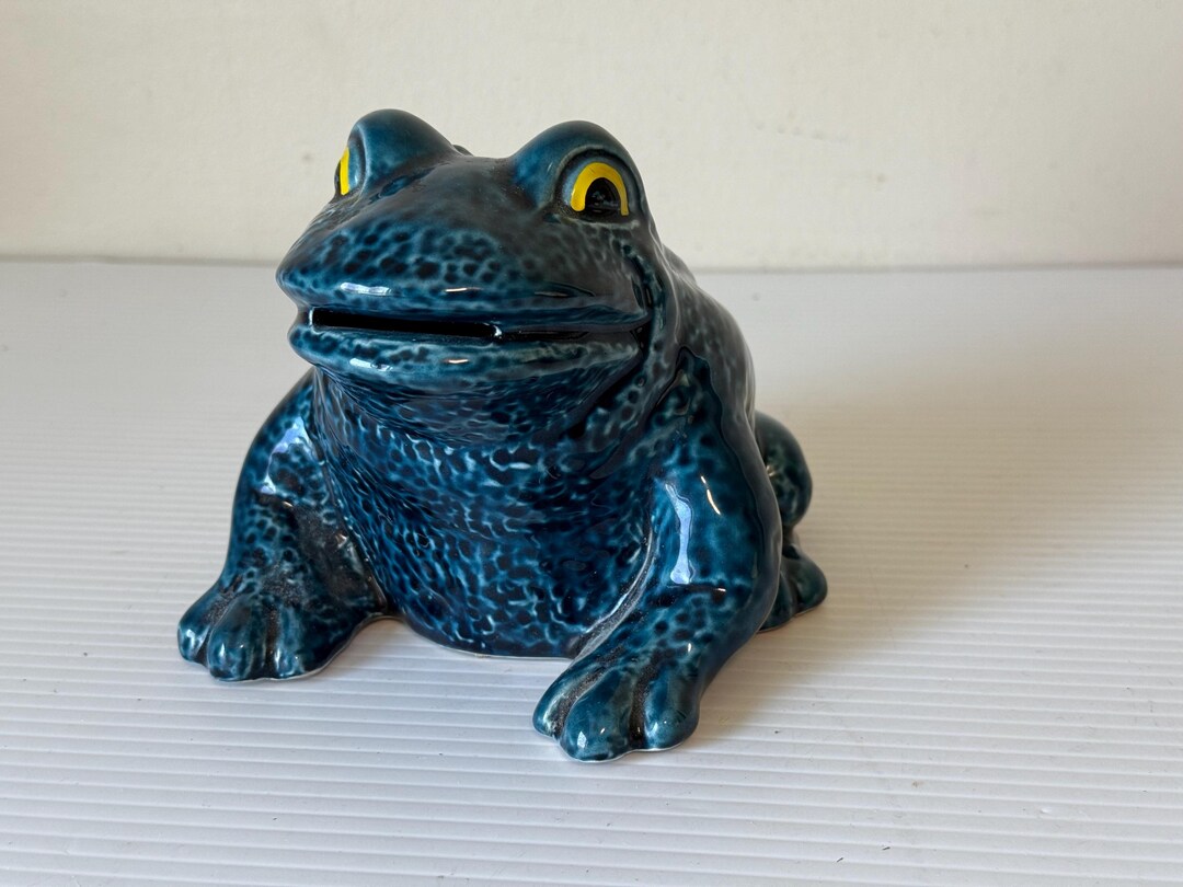 Frog Toad Piggy Bank, Vintage Art Ware Coin Bank, Collector's Toad Bank ...