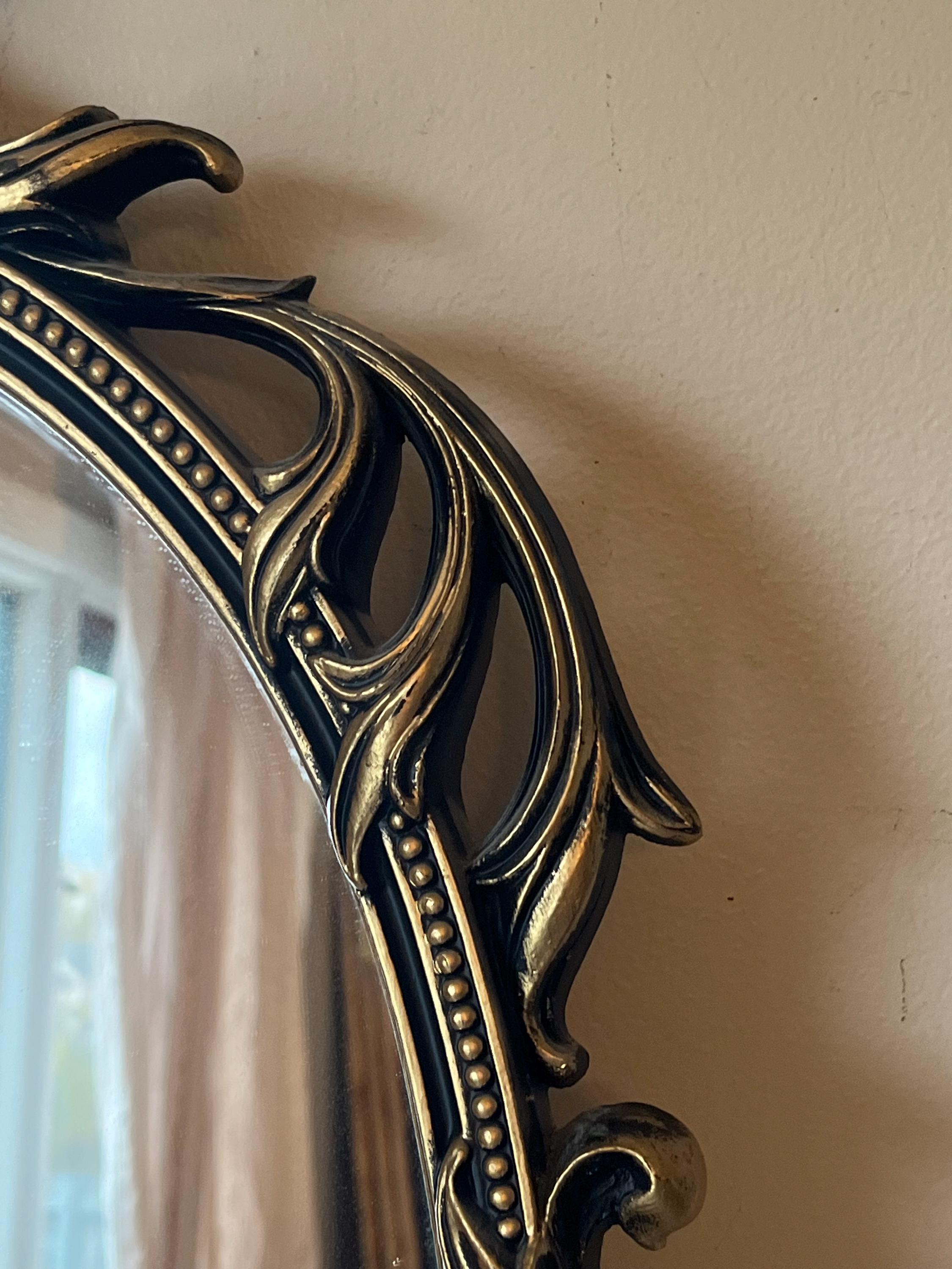 Vintage Hollywood Regency Style Mirror, Retro Home Decor, Plastic - Etsy