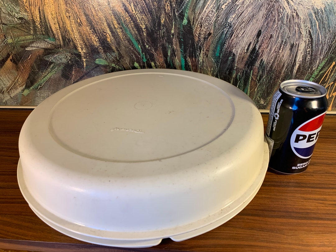 Vintage Tupperware Veggie,fruits Divided Serving Covered Party Tray ...