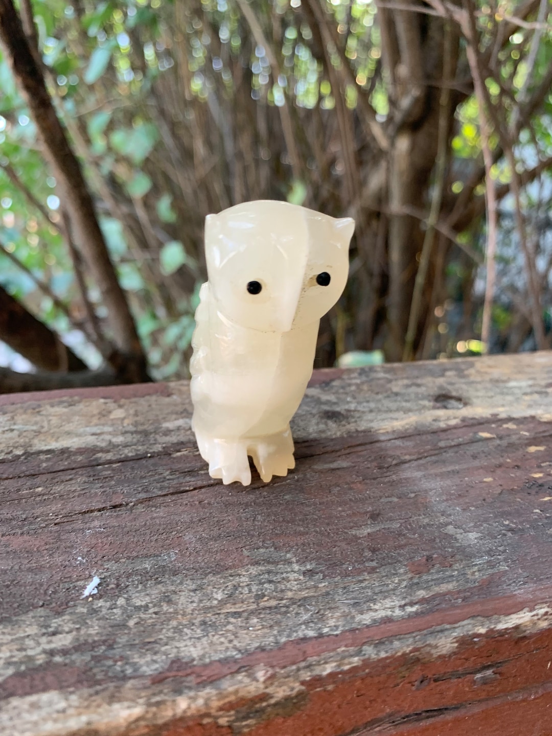 Vintage Owl Marble Figurine Perfect Gift for Owl Lovers, Glass, Boho ...