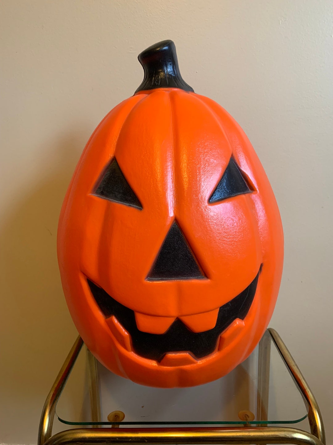 Vintage Tpi 1992 Halloween Blow Mold 22 Jack-o-lantern Pumpkin Face ...