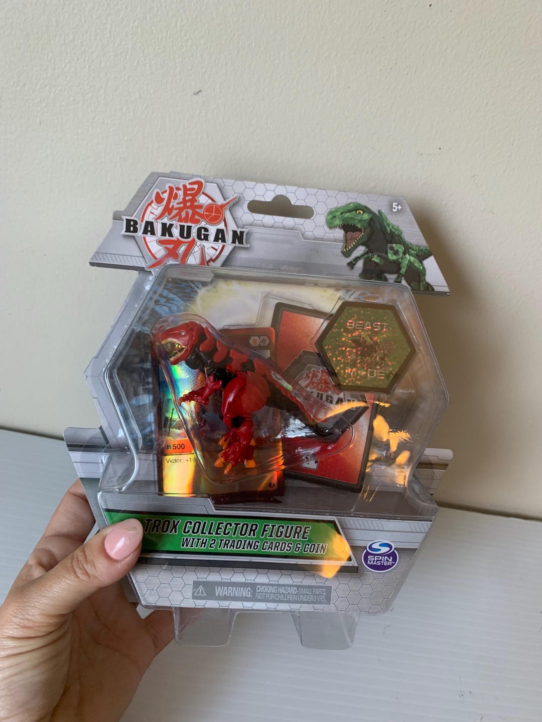 Trox Red Bakugan Figure, Bakugan Trading Cards, Coin Set, Collector's ...