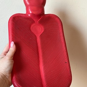 Vintage Red Rubber Heating Pad, Hot Water Bottle, Medicine Hot Bag, Old ...