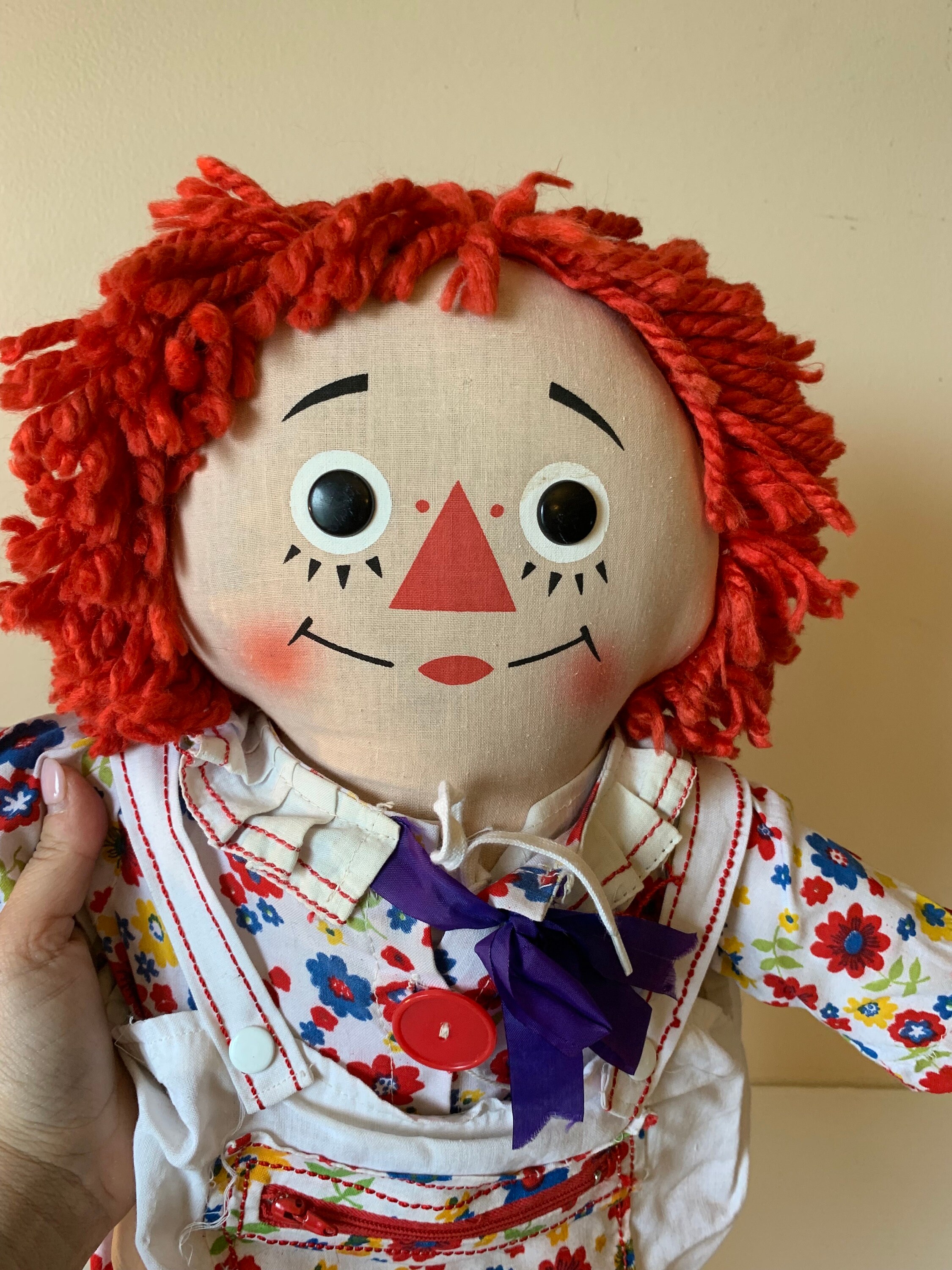Vintage Knickerbocker 19 Raggedy Ann Doll: Complete With Original ...
