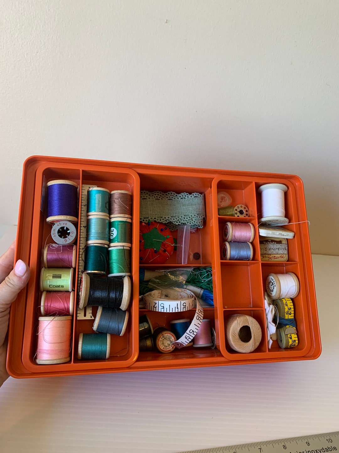 Vintage Tupperware Tuppercraft Craft Sewing Organizer Including All the ...