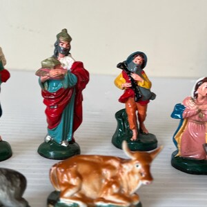 Hard Plastic Xmas Nativity Mini Figures, Vintage Mary Set, Small ...