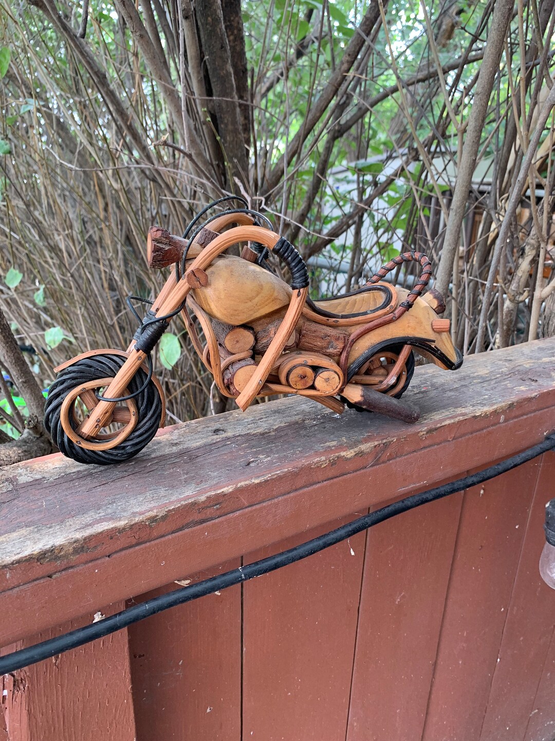 Vintage Motorcycle Model, Wooden Motorbike, Motor, Vintage Motorcycle ...