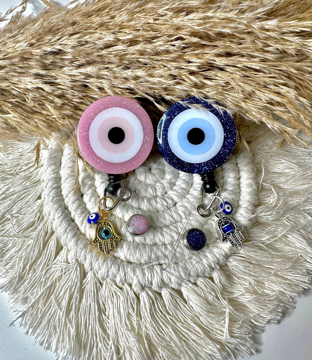 Evil Eye Badge Reel | Mal De Ojo | ID Holder | Gifts for Her | Stocking ...