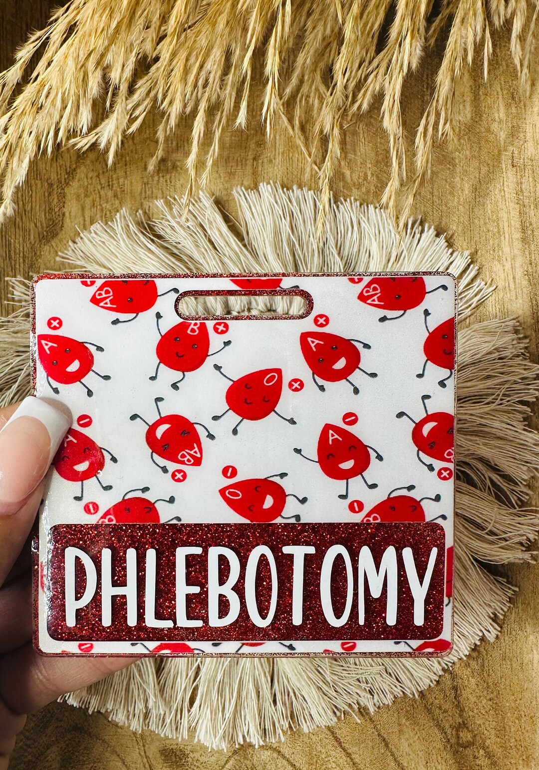 Phlebotomist Badge Buddy Phlebotomy Gift Healthcare Worker Badge Reel ...