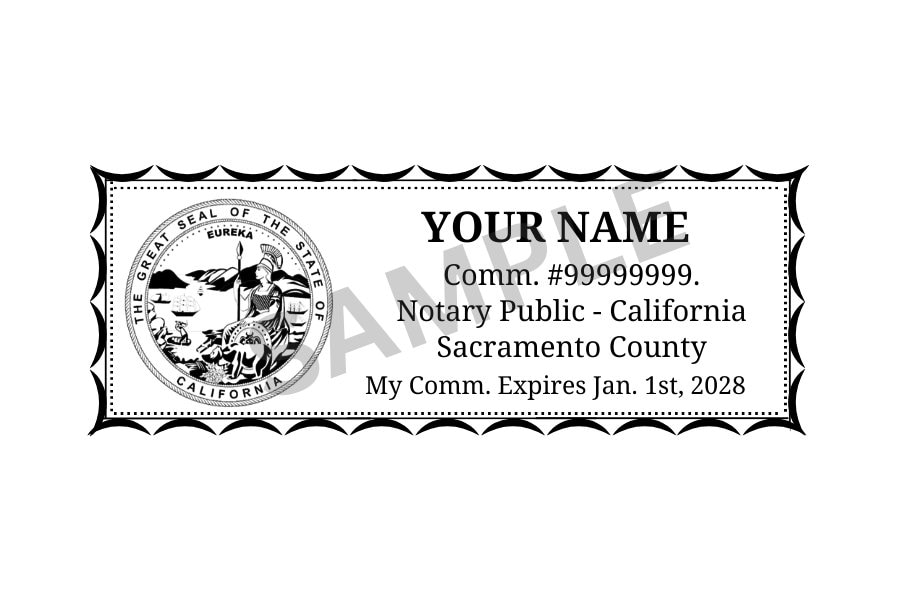 California Digital Notary Stamp - Etsy