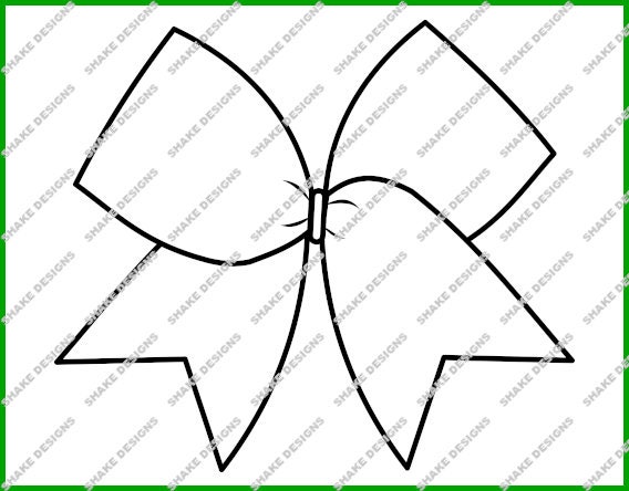 Cheer Bow SVG Cut File, Cheer Hair Bow, DIY Crafts, Digital Download ...