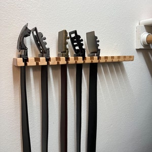 Wall Mounted Wooden Belt Holder Belt Hanger Wooden Hangers Belt Rack ...